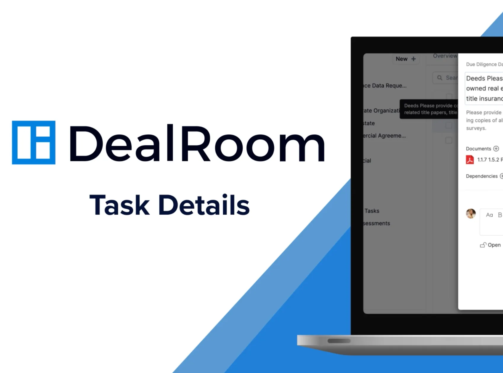 Task Detail - DealRoom Tutorial Videos